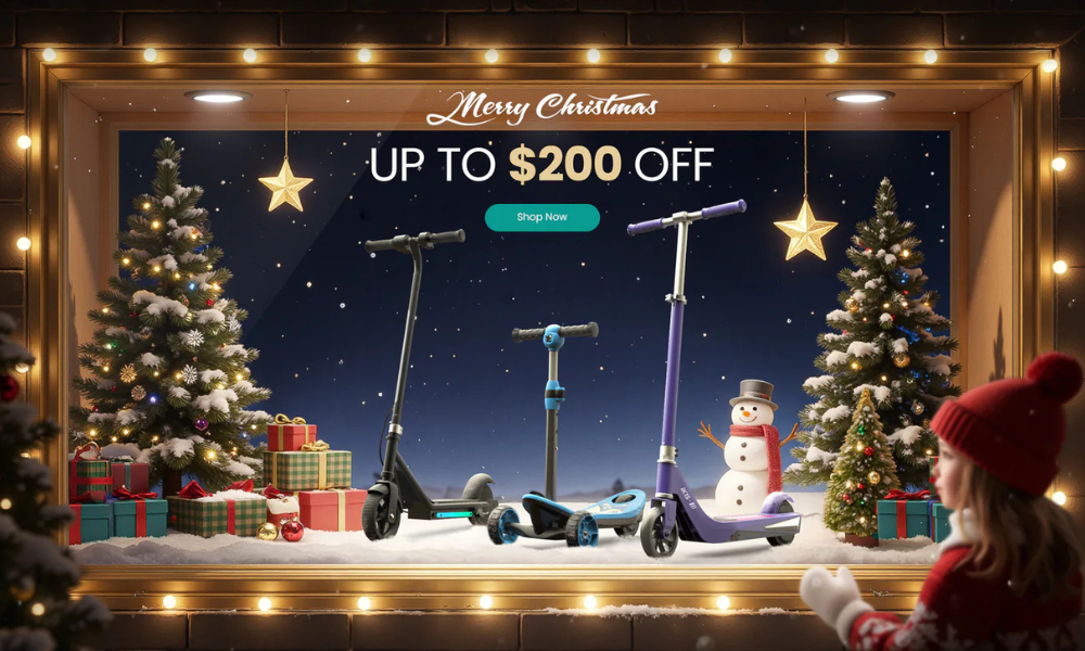 iHoverboard Christmas Gift Guide: Kids Electric Scooters That Arrive B